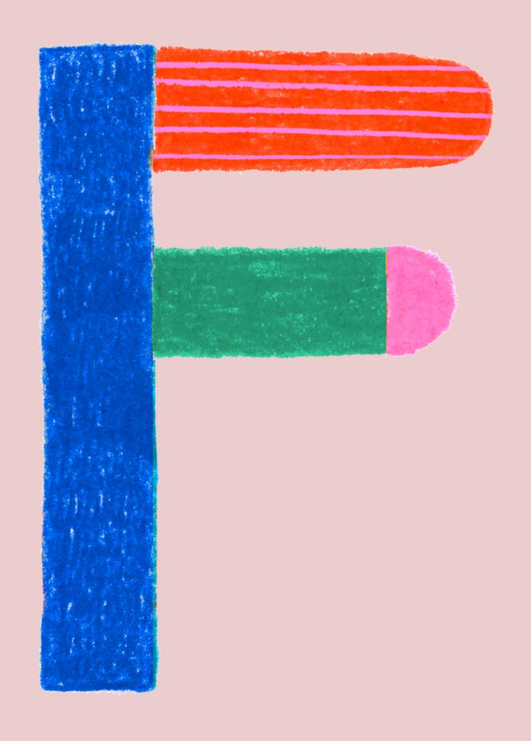 ABC Karten Set *Color Block Buchstaben* – Frau Ottilie